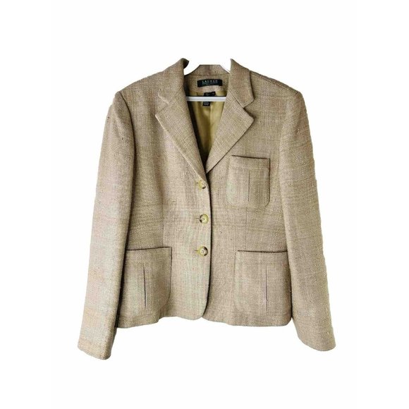 Lauren Ralph Lauren | Jackets & Coats | Lauren Ralph Lauren Silk Knit Two Button Suit Coat ...